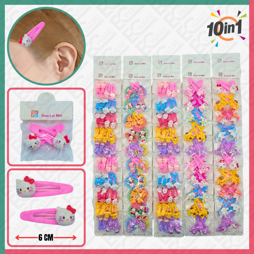 Cute Cartoon Hair Clips [JUAL PEK PENUH] - EC Ware Wholesale